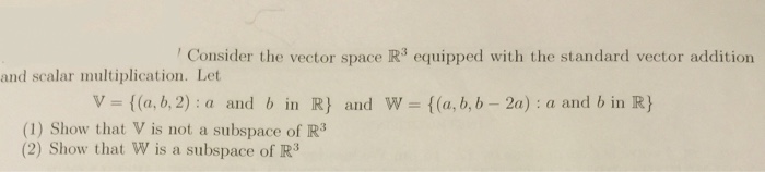 Solved Consider the vector space R^3 equipped with the | Chegg.com