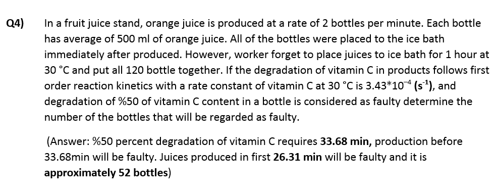 Solved In a fruit juice stand, orange juice is produced at a | Chegg.com