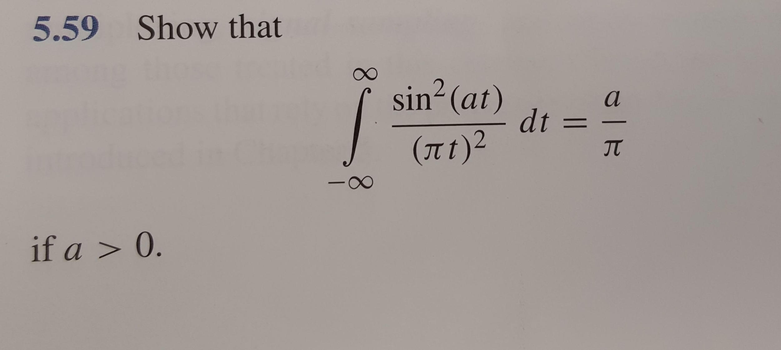 Solved Show that integrate infinity to - infinity | Chegg.com