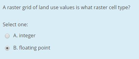 Solved I believe it is Floating point due to land being a | Chegg.com