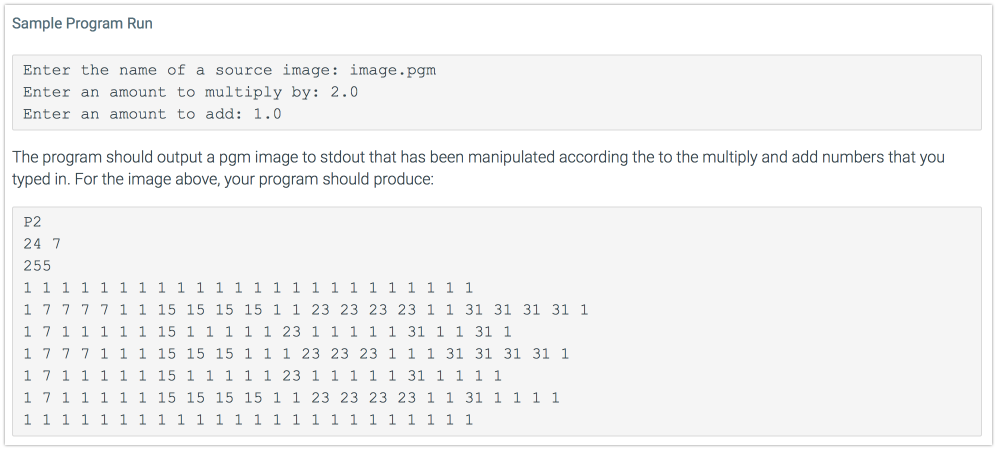 16.12 Homework 8a: Grayscale Image Class There are | Chegg.com