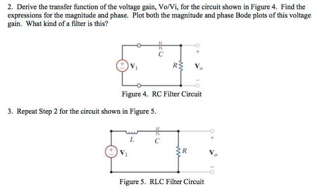 Solved Derive the transfer function of the voltage gain, | Chegg.com