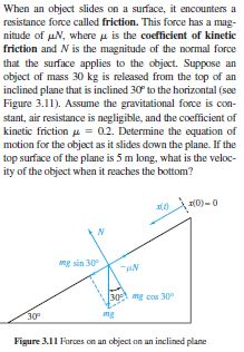 Solved When an object slides on a surface, it encounters a | Chegg.com