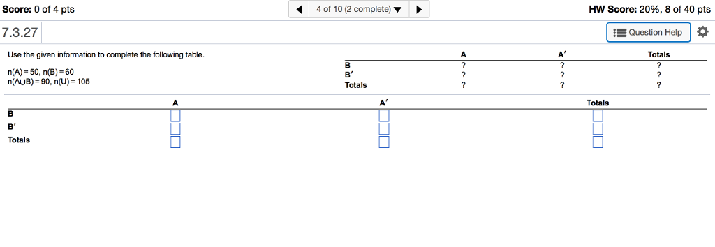 Solved Score: 0 of 4 pts 7.3.27 Use the given information to | Chegg.com