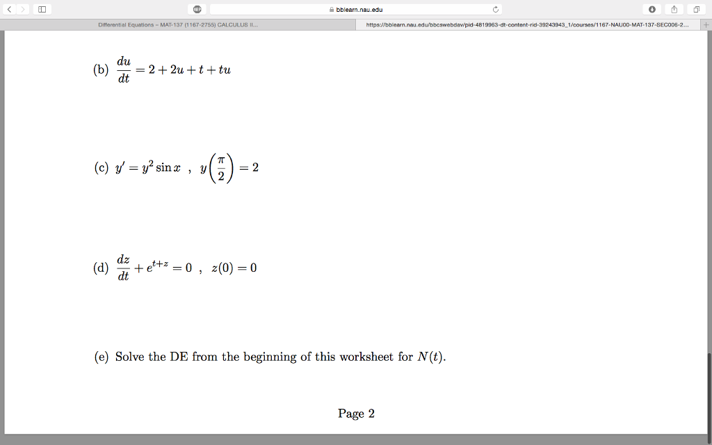 Solved Du dt 2 2u T Tu Y Y 2 Sin X Y pi 2 2 Chegg