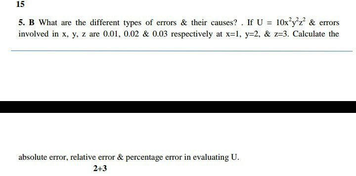 Solved What are the different types of errors & their | Chegg.com