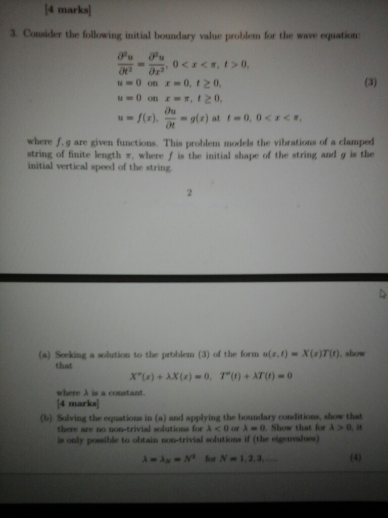 Solved Consider the following initial boundary value problem | Chegg.com Solved Consider the following initial boundary value problem | Chegg.com