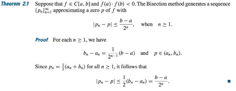Solved Numerical Analysis: Zeros & Fixed Points Describe | Chegg.com