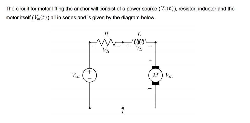 Solved The circuit for motor lifting the anchor will consist | Chegg.com