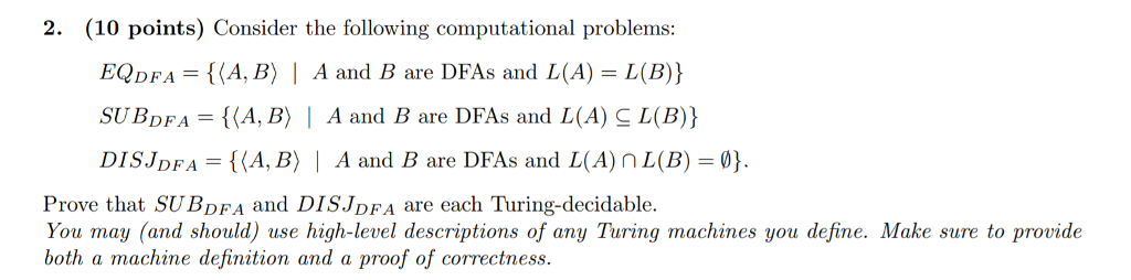 Solved 2. (10 points) Consider the following computational | Chegg.com