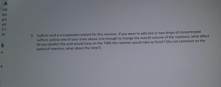 Solved Part 1: Solution Preparation Part A - Preparation of | Chegg.com