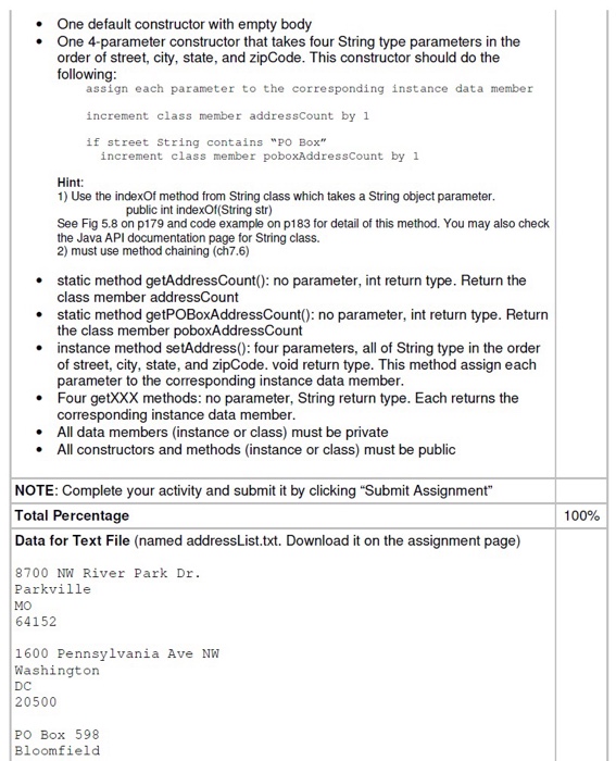Solved Java homework help please! You will | Chegg.com