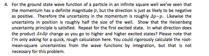Solved For the ground state wave function of a particle in | Chegg.com