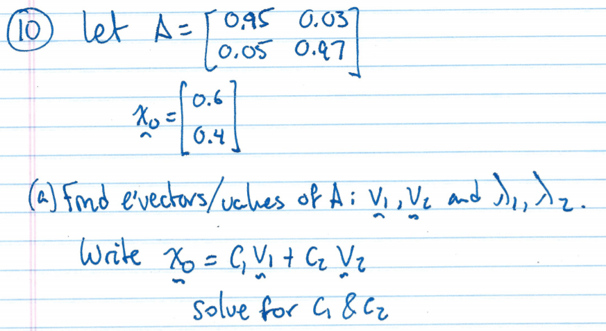 Solved I found lambda1=1, lambda2=(23/25); v1= [ 3/5 ] (next | Chegg.com