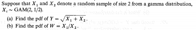 Solved Suppose that X1 and X2 denote a random sample of size | Chegg.com
