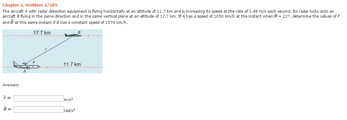 Solved The aircraft A with radar detection equipment is | Chegg.com