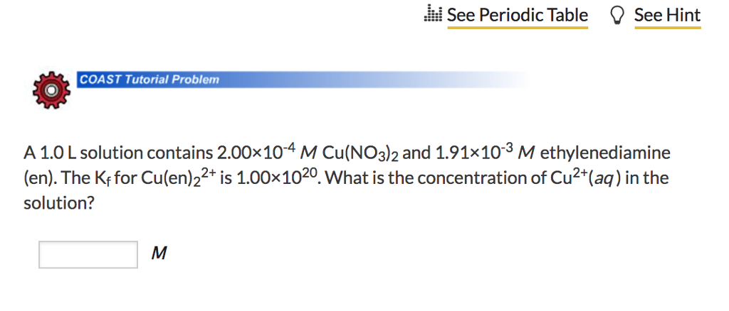 Solved See Periodic Table See Hint COAST Tutorial Problem A | Chegg.com