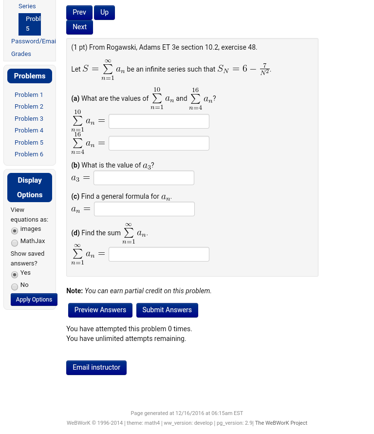 Solved Series Password/Emai Grades Problems Problem 1 | Chegg.com
