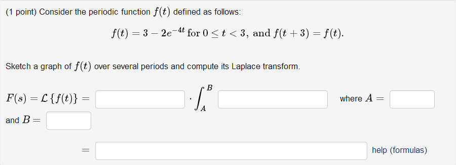 Solved Consider the periodic function f(t) defined as | Chegg.com
