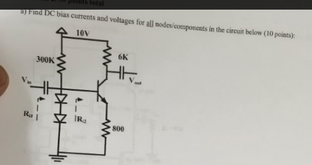 Solved Find DC bias currents and voltages for all | Chegg.com