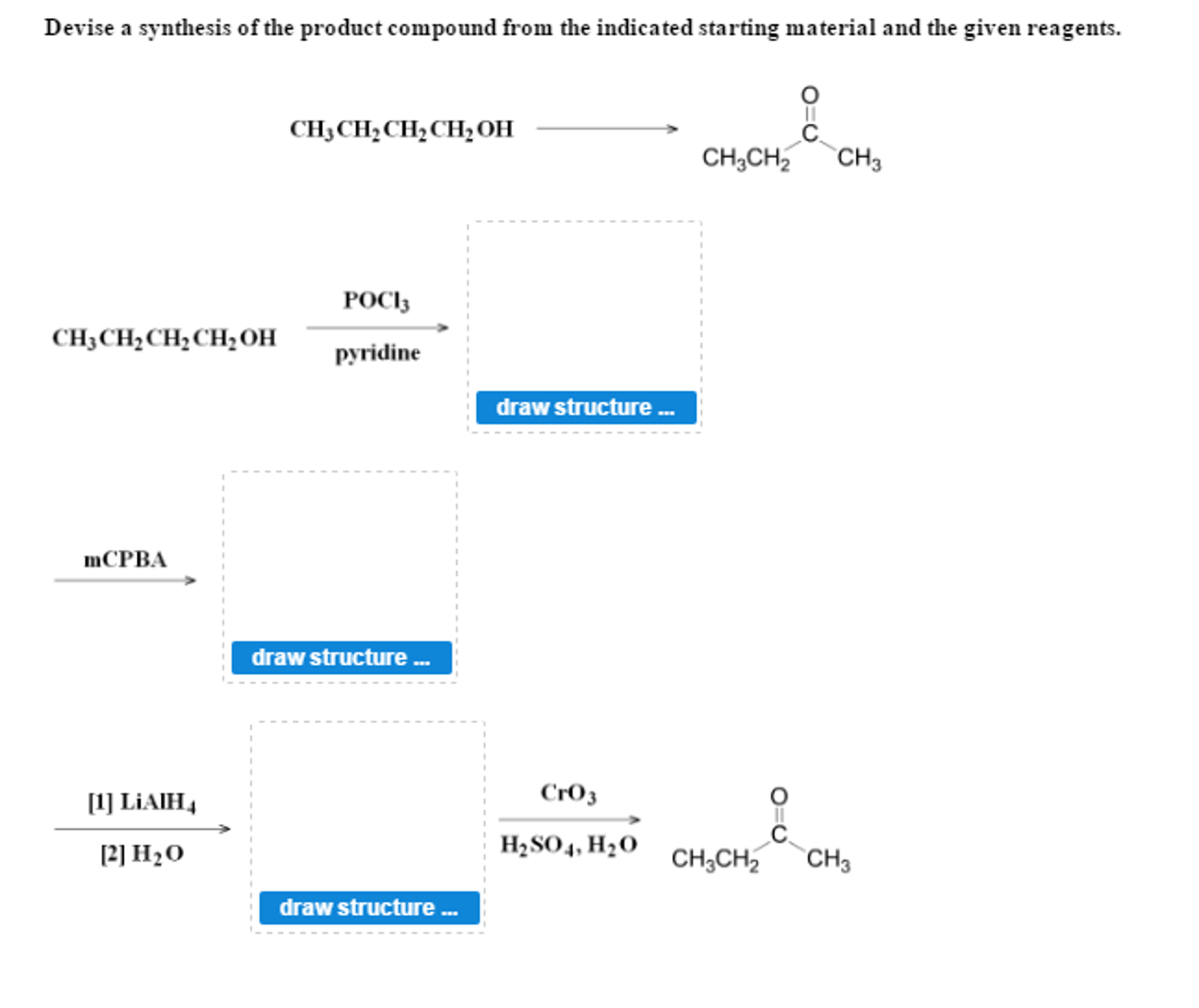 Solved Devise a synthesis of the product compound from the | Chegg.com