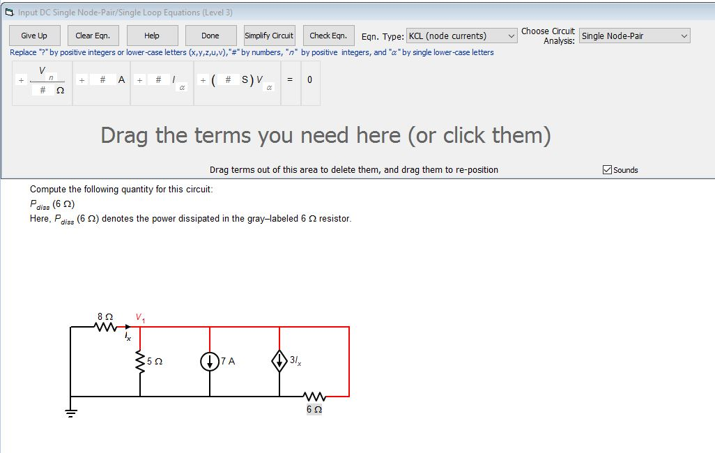 Solved: Compute The Following Quantity For This Circuit: P... | Chegg.com