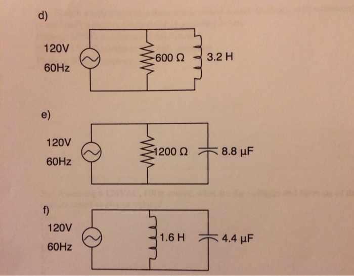 Solved Pre-lab 1. For each of the circuits shown below | Chegg.com