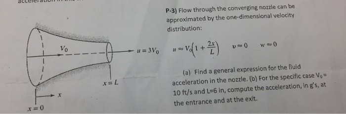 Solved Flow through the converging nozzle can be | Chegg.com