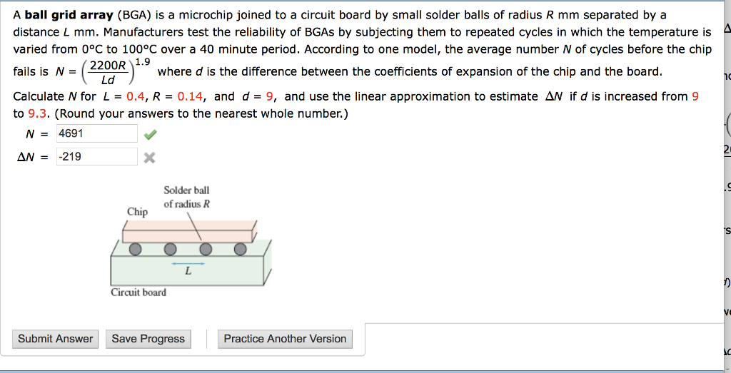 Solved A ball grid array (BGA) is a microchip joined to a | Chegg.com