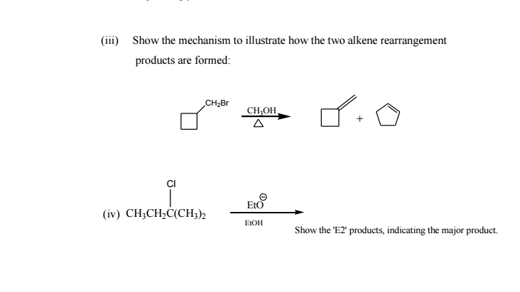 Solved Show the mechanism to illustrate how the two alkene | Chegg.com