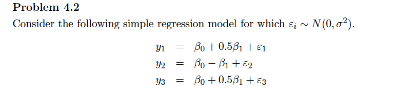 Solved Problem 42 Consider The Following Simple Regression 6482