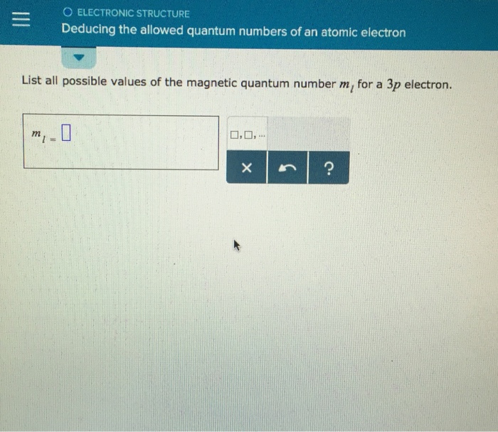 Solved List all possible values of the magnetic quantum | Chegg.com