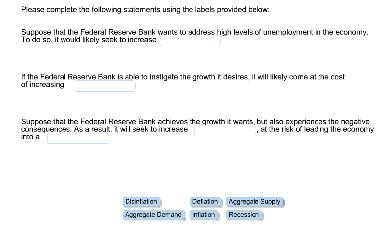 Solved Please complete the following statements using the | Chegg.com