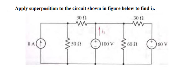 Solved Apply superposition to the circuit shown in figure | Chegg.com