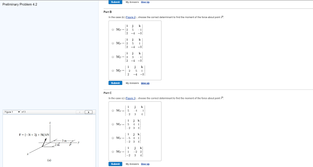 Solved Submit My Answers Give Up Preliminary Problem 4.2 | Chegg.com