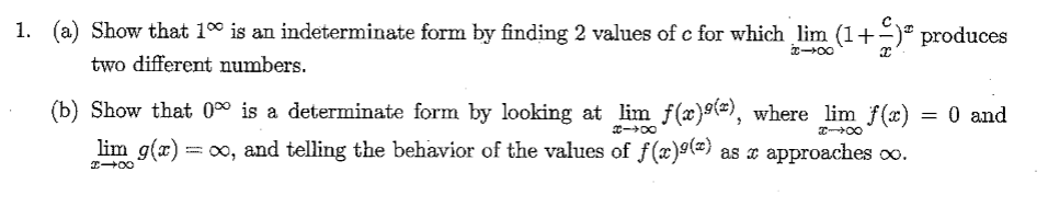 Solved 1 a) Show that loisani determinate form by finding 2 | Chegg.com