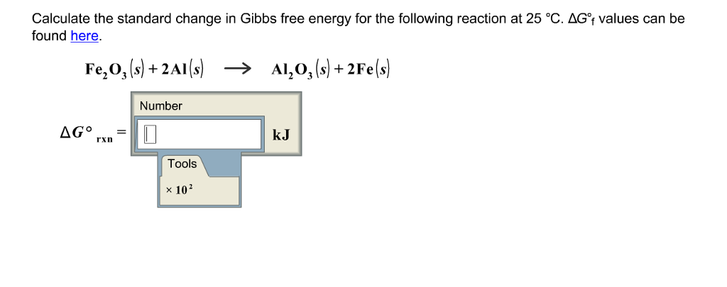 Solved Calculate the standard change in Gibbs free energy | Chegg.com