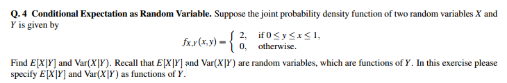 Solved Conditional Expectation as Random Variable. Suppose | Chegg.com