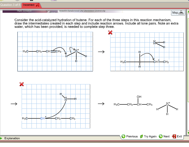 Solved Consider the acid-catalyzed hydration of butene. For | Chegg.com