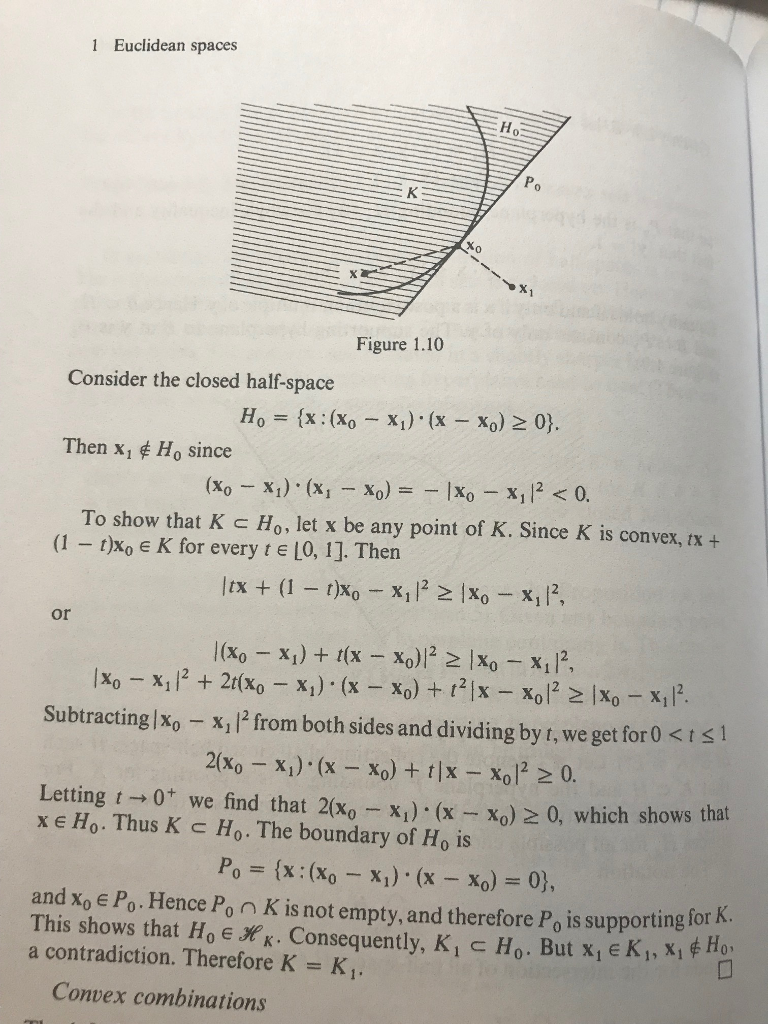 Solved 7 Let Y Be Any Frontier Point Of A Closed Convex Set