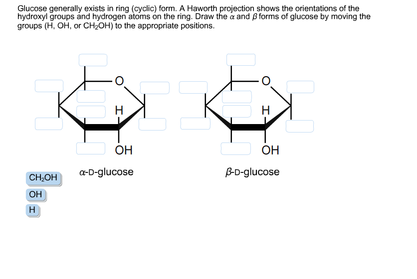 Solved Glucose generally exists in ring (cyclic) form. A | Chegg.com