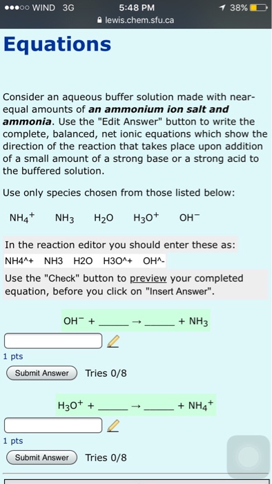 Solved Consider an aqueous buffer solution made with near | Chegg.com