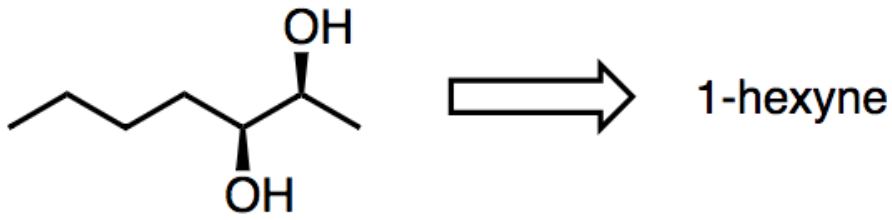 Solved OH 1-hexyne OH I | Chegg.com