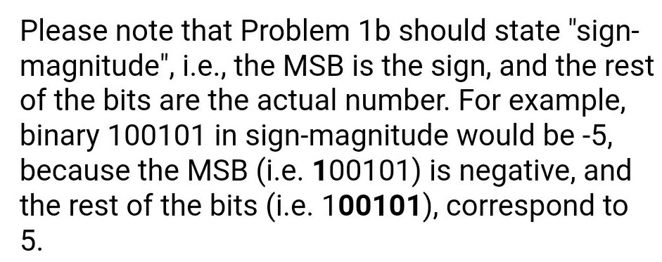 Solved 1. [Binary Numbers, 4 pts] Find the numeric | Chegg.com