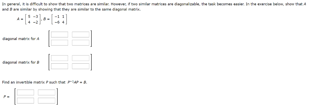 Solved In general, it is difficult to show that two matrices | Chegg.com