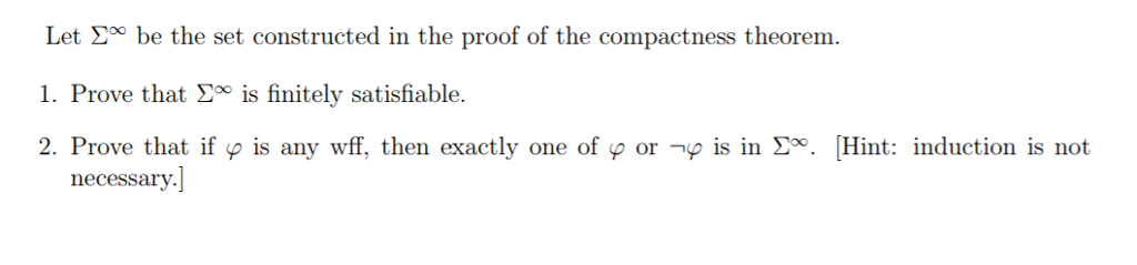 Solved Let Σοο be the set constructed in the proof of the | Chegg.com