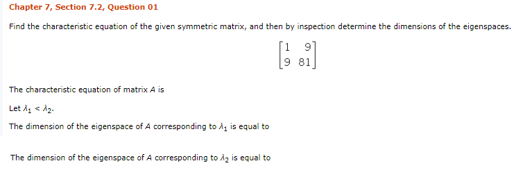 Solved Chapter 7, Section 7.2, Question 01 Find the | Chegg.com