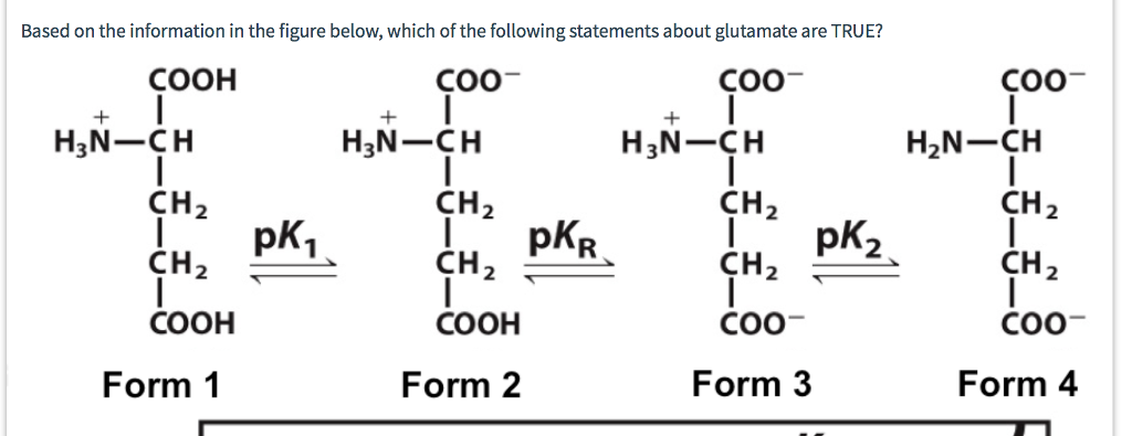 Solved 10 Glutamate 2 9.67 8 6 pH 4.25 4 2 I 2.19 1.0 2.0 | Chegg.com