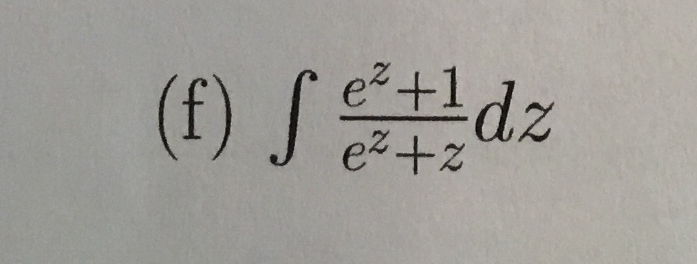 Solved Use U-Substitution Integral e^z + 1/e^z + z dz | Chegg.com