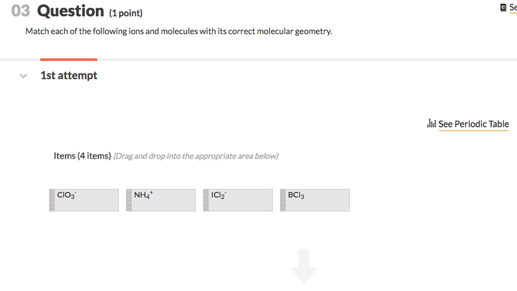 Solved 03 Question (1 point) Match each of the following | Chegg.com
